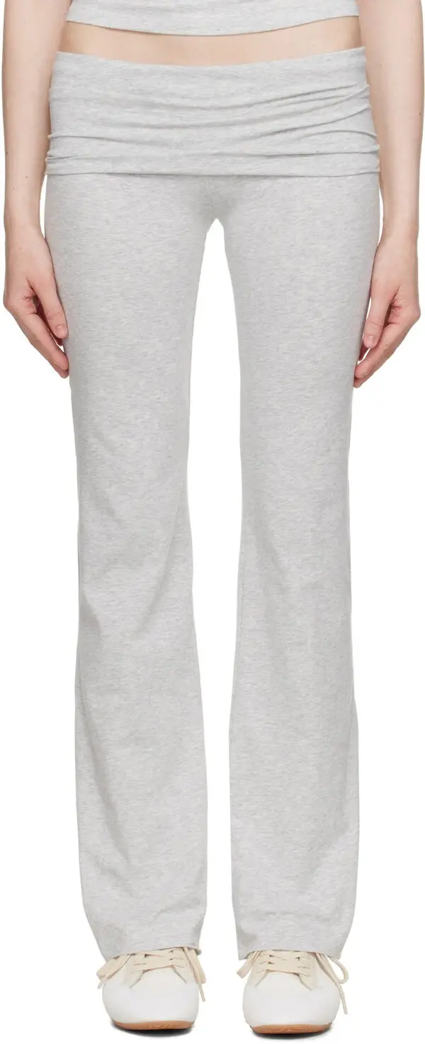 SKIMS Plain Knitted Casual Trousers
