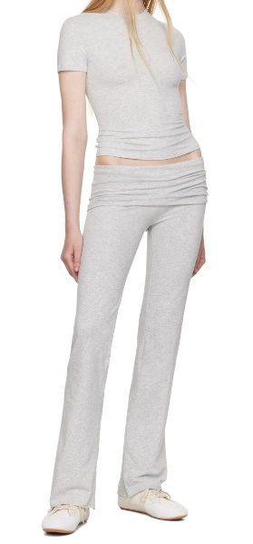 SKIMS Plain Knitted Casual Trousers
