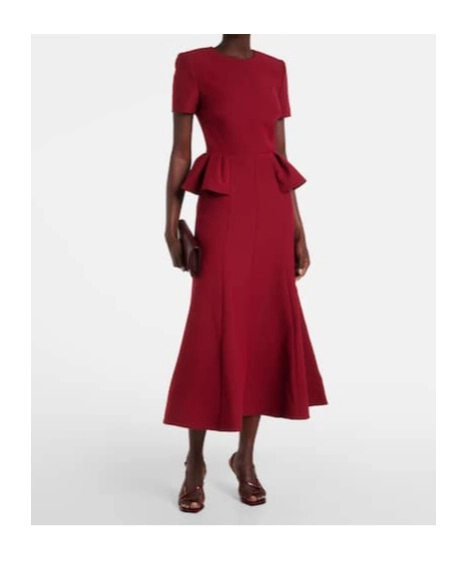 Roland Mouret Crepe Midi Dress