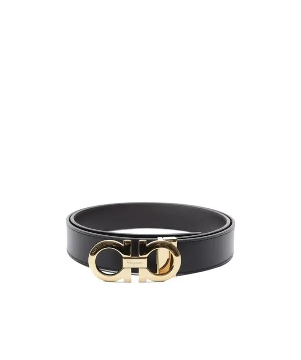 FERRAGAMO Double-sided Adjustable Gancini Belt