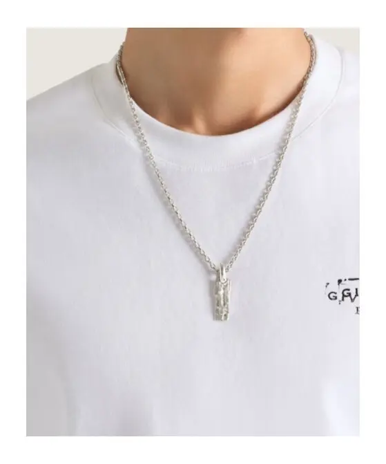Givenchy Tape Necklace In Metal And Enamel