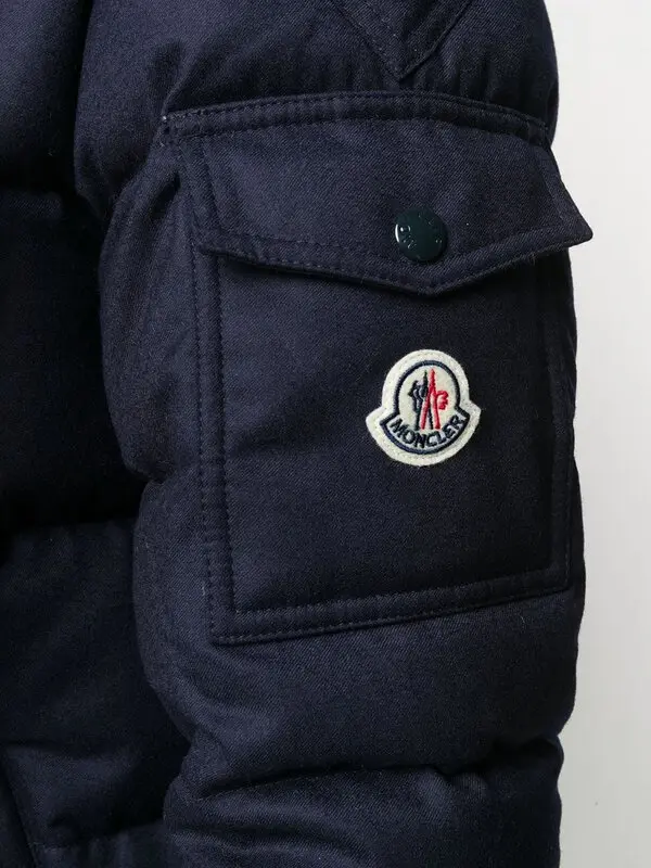 Moncler Zip-up Hooded Down Jacket