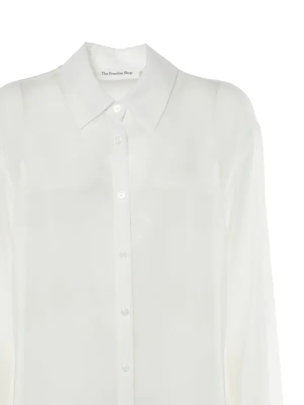 THE FRANKIE SHOP Sheer Long Sleeve Blouse