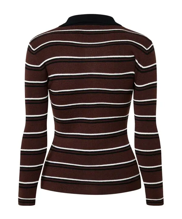 GANNI Merino Polo - Black