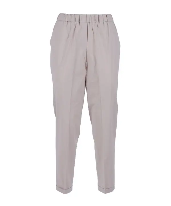 Antonelli Firenze Casual Trousers With An Elasticated Waistband And Rolled Hems