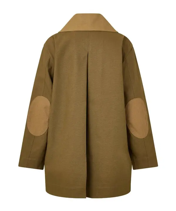 GANNI Canvas Barn Jacket - Brown