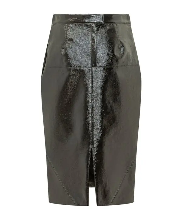 LANVIN Coated Midi Skirt