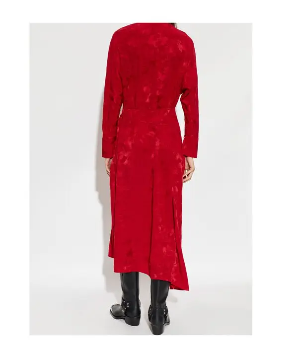 Zadig&Voltaire Rouna Jacquard Midi Dress - Red