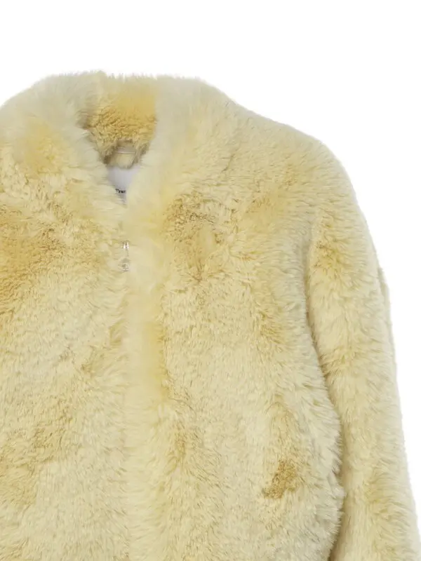 THE FRANKIE SHOP Stand Collar Cropped Furry Jacket