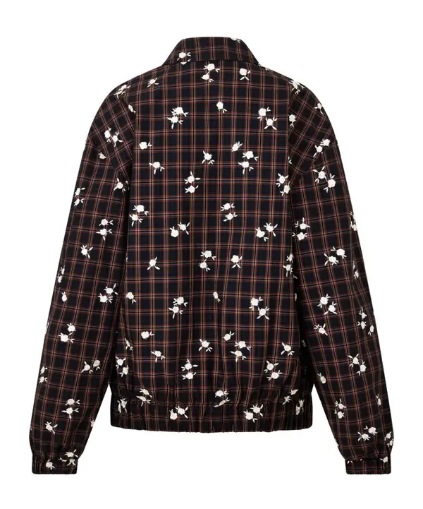 GANNI Dyed Bomber Jacket - Black