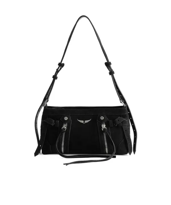 Zadig&Voltaire Madison Mini Suede Shoulder Bag - Black