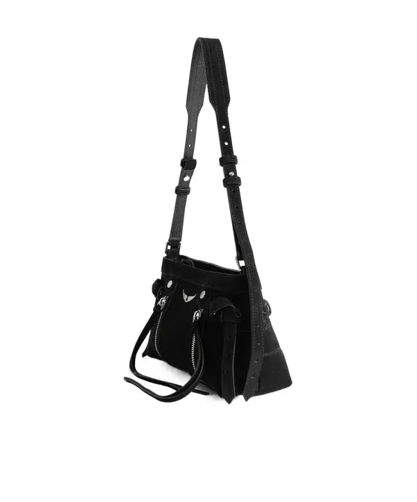Zadig&Voltaire Madison Mini Suede Shoulder Bag - Black