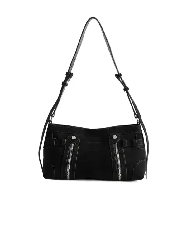 Zadig&Voltaire Madison Mini Suede Shoulder Bag - Black