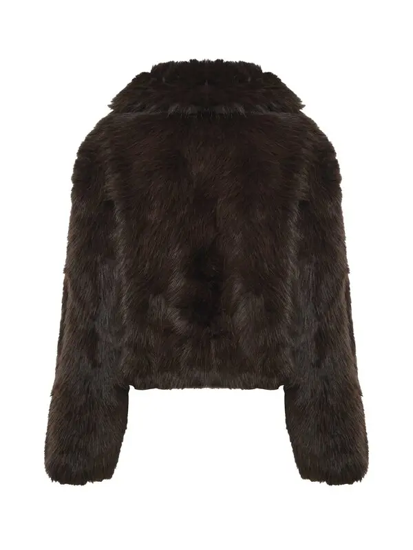 THE FRANKIE SHOP Zip-up Faux Fur Coat