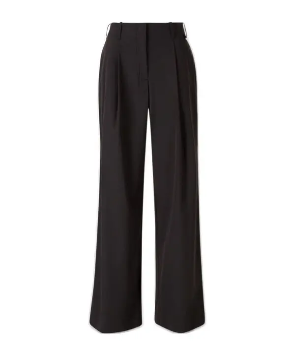 Herno Wide Leg Pleated Trousers
