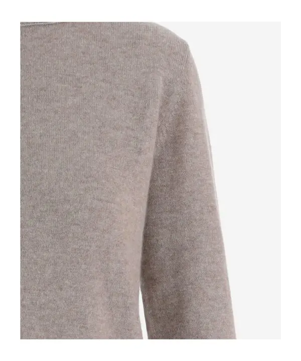 ALLUDE Long-sleeved Sweater - Gray