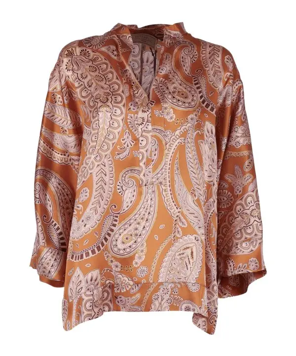 Antonelli Firenze Paisley-print Silk Blouse