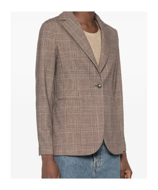 CIRCOLO 1901 Checked Single-breasted Blazer