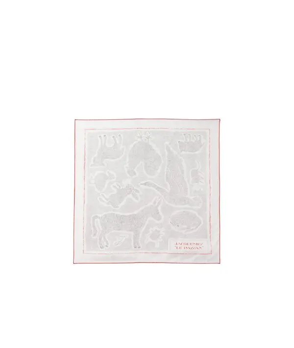 Jacquemus Printed Scarf - White