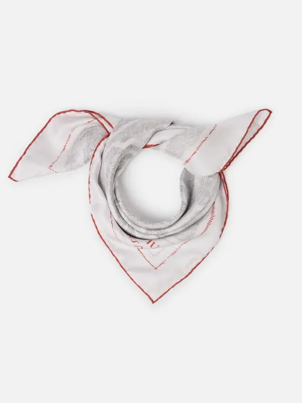Jacquemus Printed Scarf - White