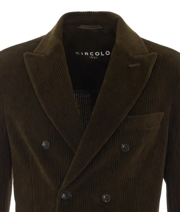 CIRCOLO 1901 Double-breasted Corduroy Blazer