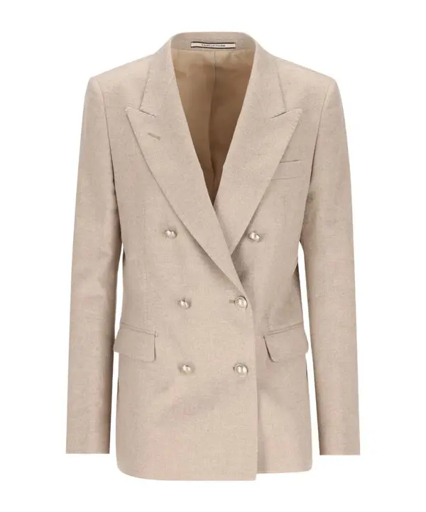 Tagliatore Double-breasted Peak Lapel Blazer