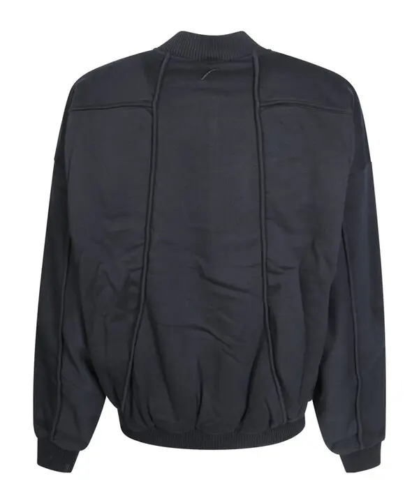 THOM KROM Cropped Bomber Sweat Jacket