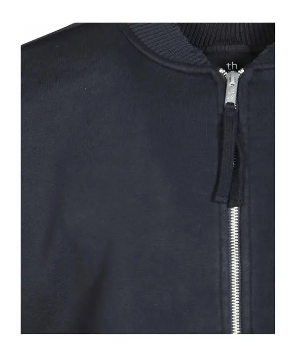 THOM KROM Cropped Bomber Sweat Jacket