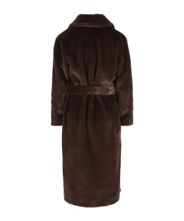 Herno Long-sleeved Faux Fur Coat