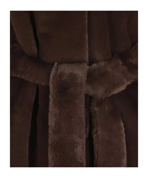 Herno Long-sleeved Faux Fur Coat