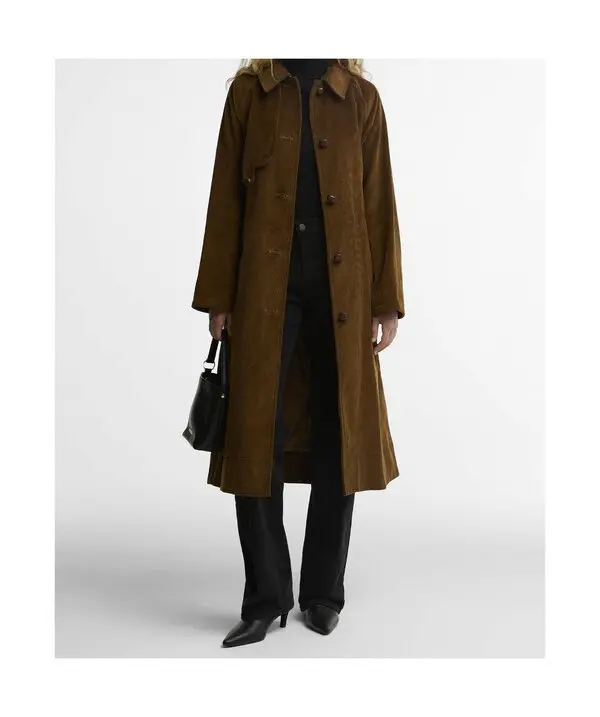 Barbour Corduroy Belted Trench Coat