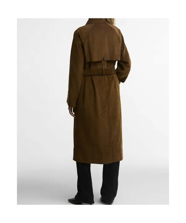 Barbour Corduroy Belted Trench Coat