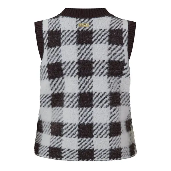 Barbour Gingham Knit Waistcoat