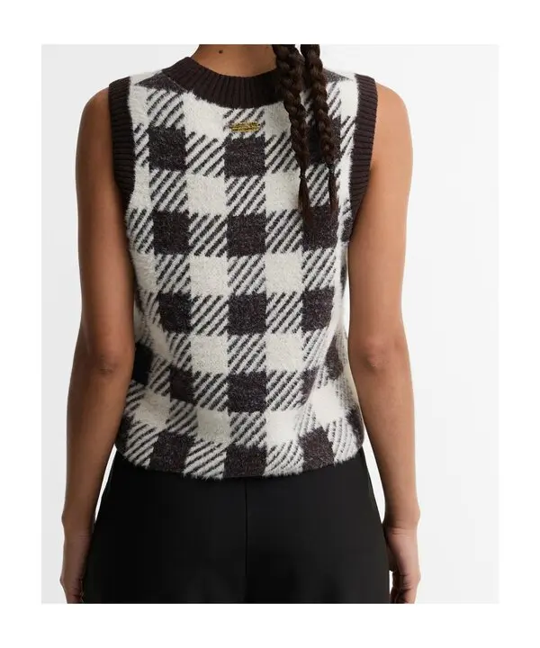 Barbour Gingham Knit Waistcoat