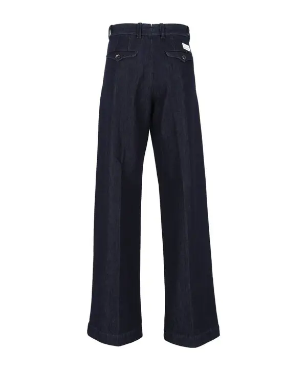 NINE:INTHE:MORNING Wide Leg Belt-loop Jeans