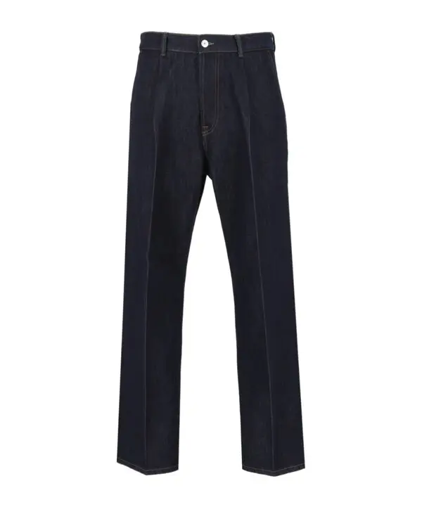 NINE:INTHE:MORNING Pleated Straight-leg Jeans