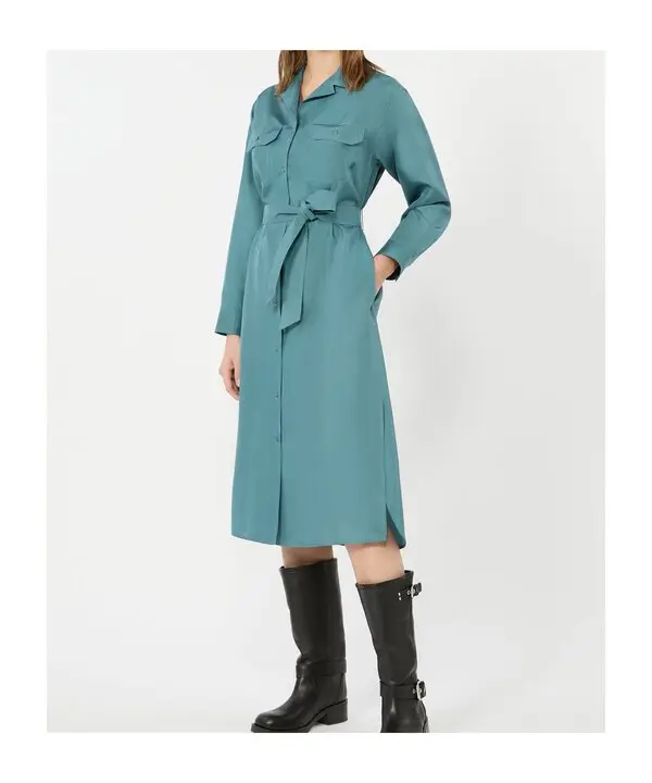 Max Mara Silk Shirt Dress