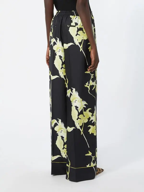 Sportmax Elastic Waist Pajama Pants