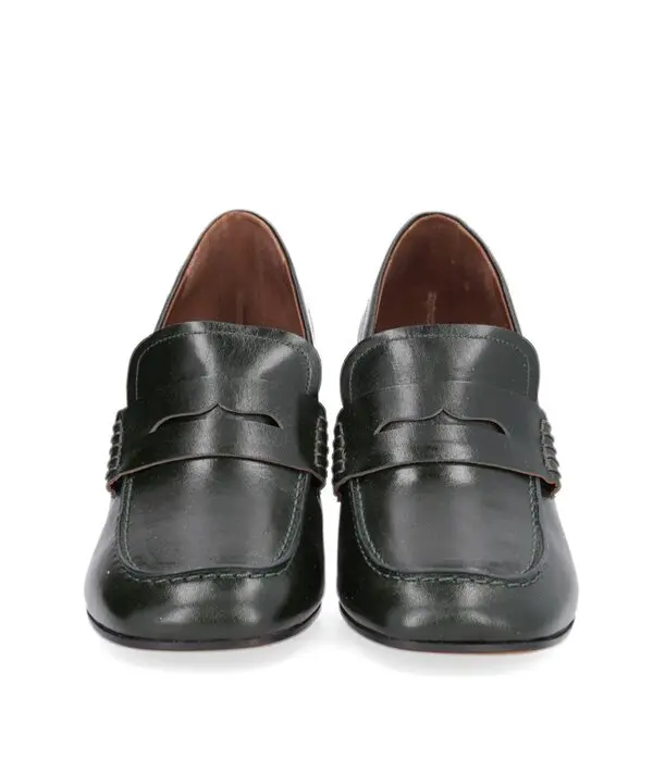 Dries Van Noten Square-toe High Heel Loafers