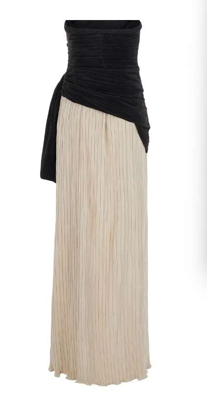 Simkhai Draped Pleated Maxi Dress