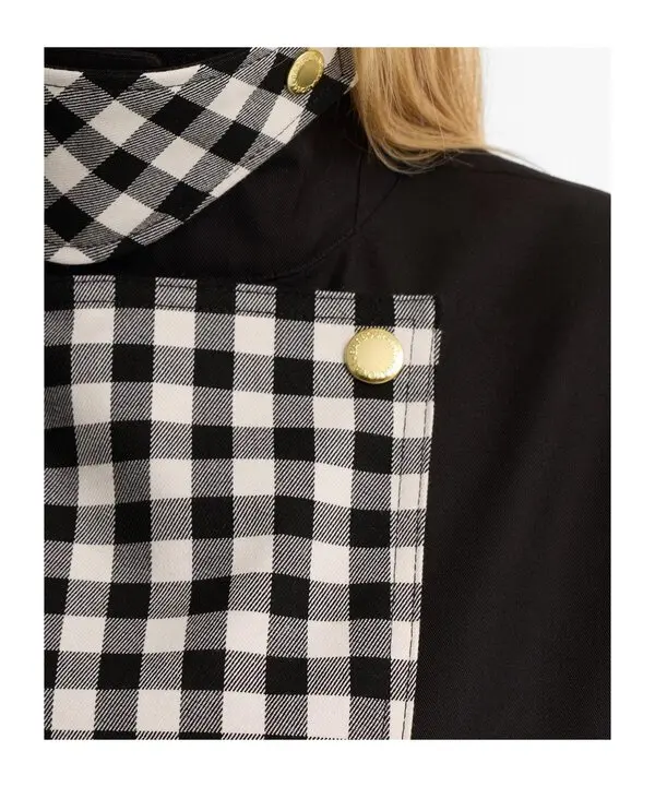 Barbour Gingham Spliced Belted Coat