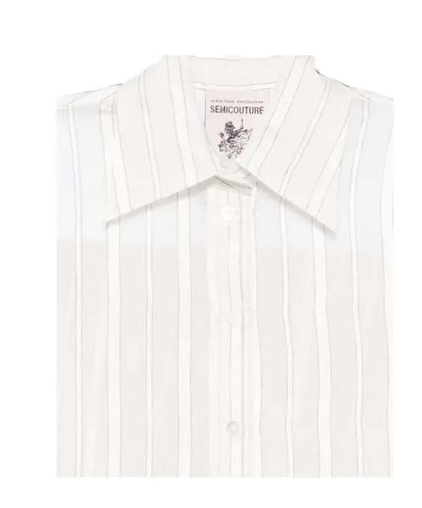SEMICOUTURE Striped Long-sleeve Shirt