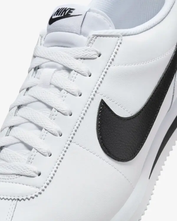 Nike Cortez 23 Logo Detailed Low-top Sneakers - White/black