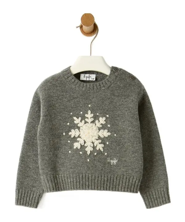 IL GUFO Long Sleeved Crewneck Jumper - Asphalt