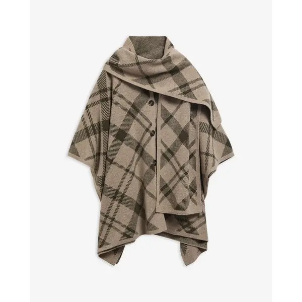 Barbour Checked Cape-style Jacket