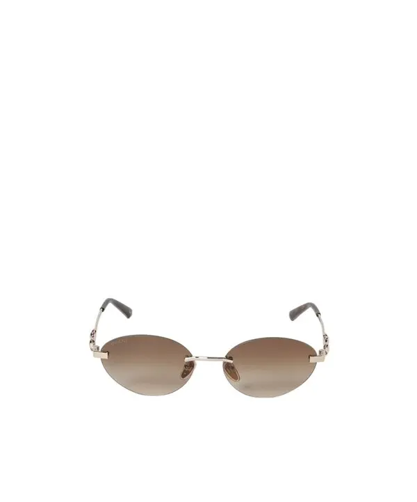 Gucci Oval Frame Sunglasses
