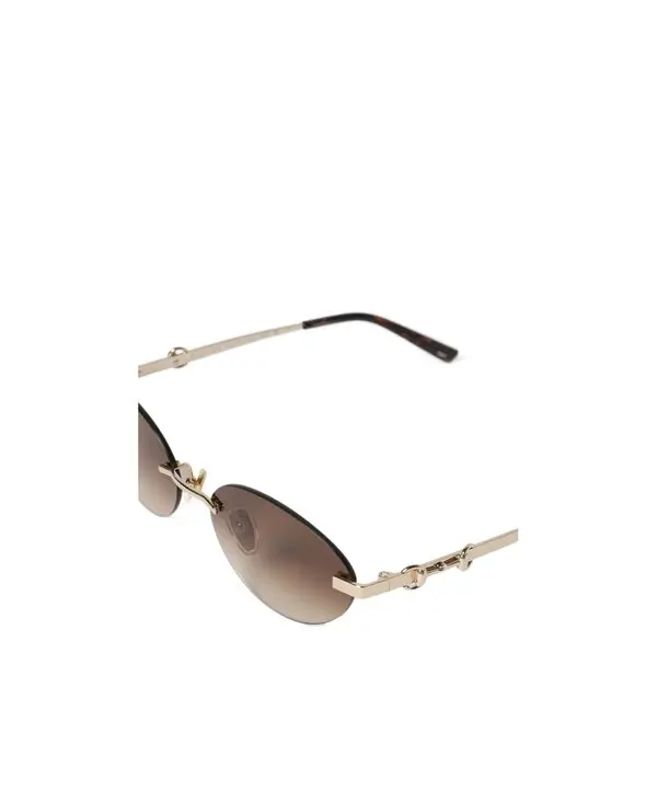 Gucci Oval Frame Sunglasses