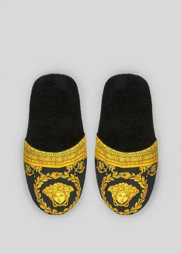 Versace Medusa Printed Flat Slippers