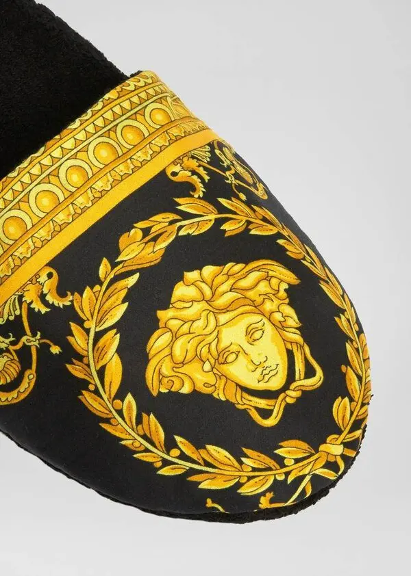 Versace Medusa Printed Flat Slippers