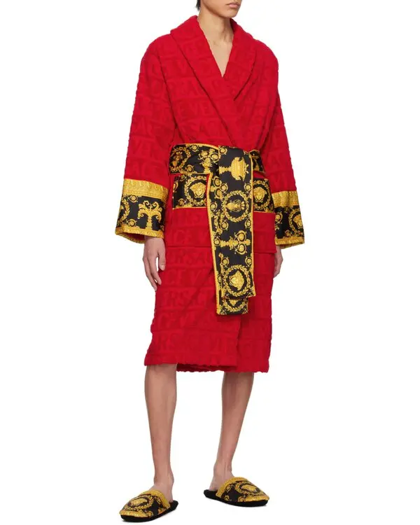 Versace Medusa Printed Flat Slippers